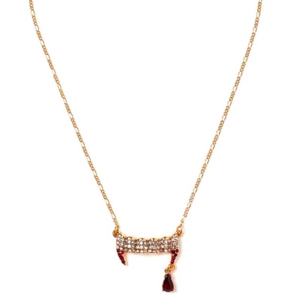 H&M | Jewelry | Hm X The Vampires Wife Fang Blood Necklace | Poshmark